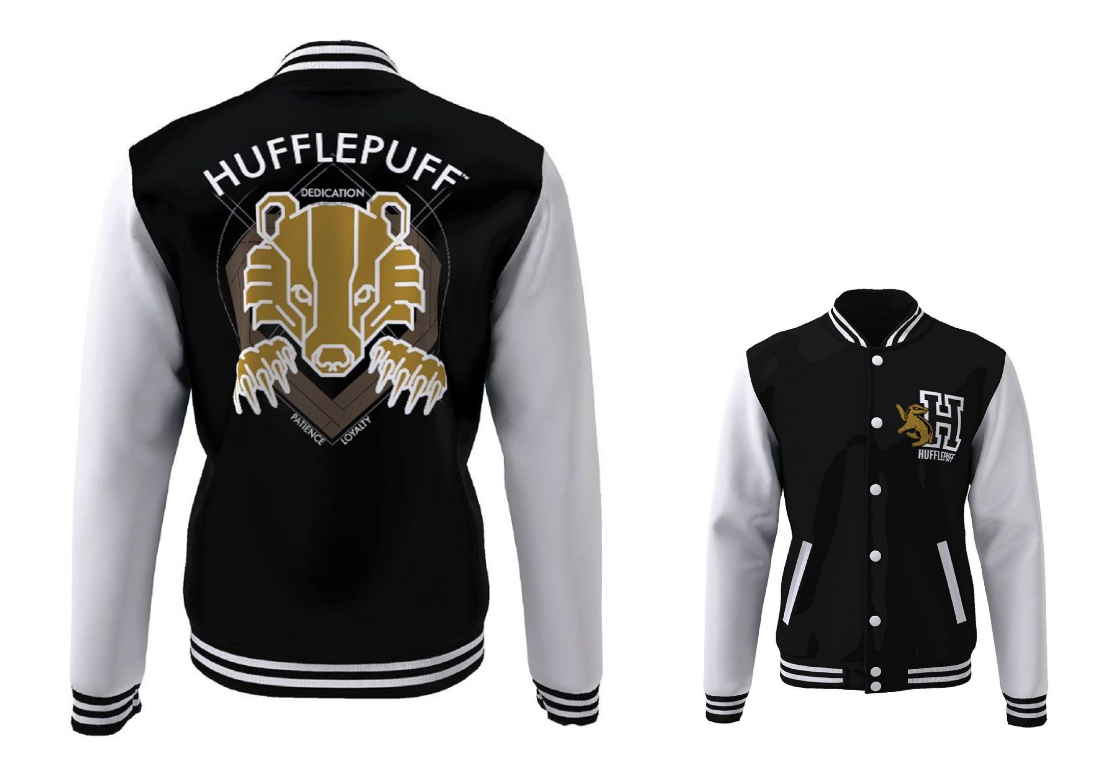HARRY POTTER - Blouson Teddy Hufflepuff Blazon (S) : ShopForGeek.com ...