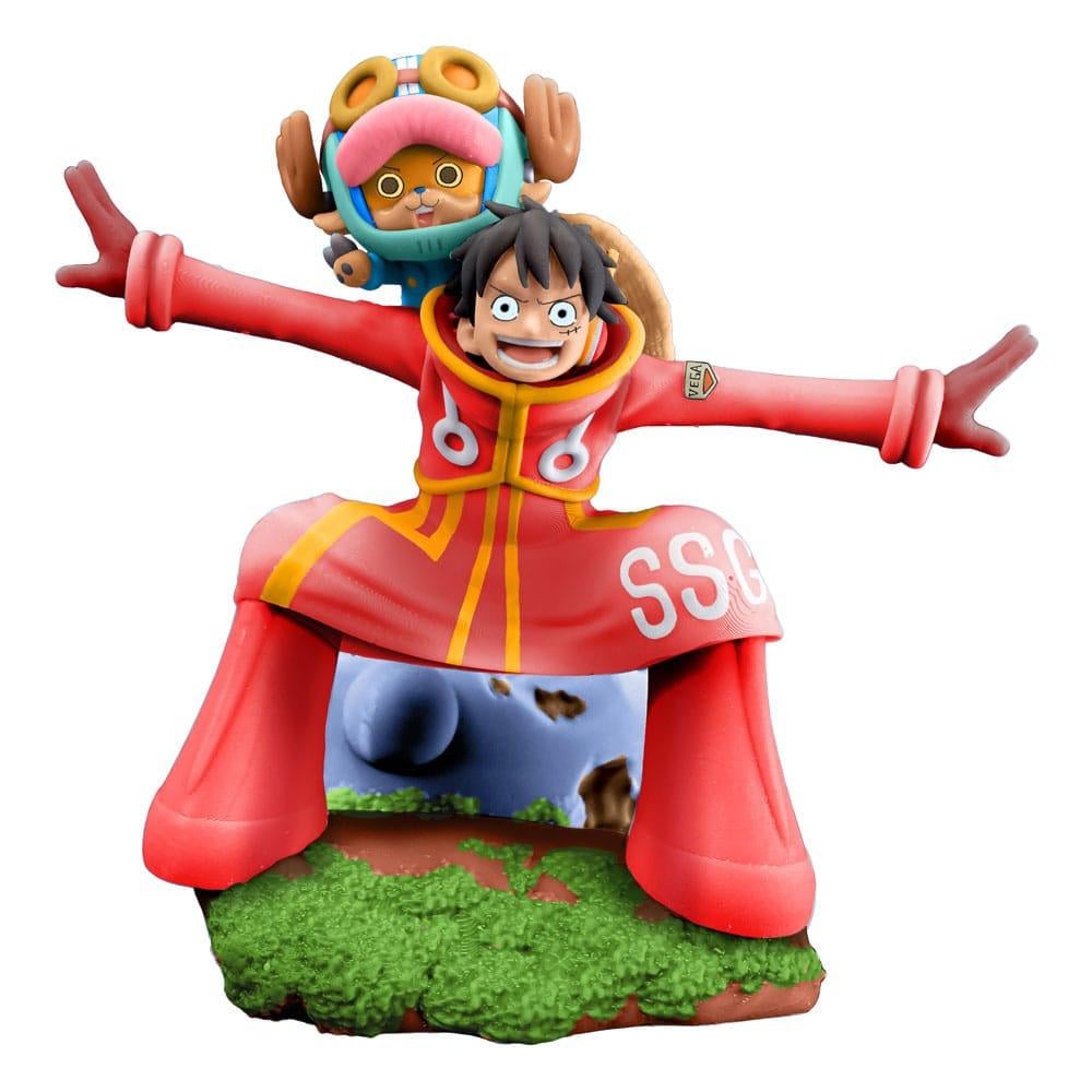 ONE PIECE - Logbox Re Birth Egghead - 4 Statue Set Petitrama 9cm ...