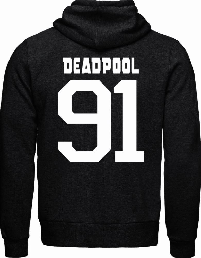 DEADPOOL - MARVEL - Sweat Black/Grey Deadpool 91 (M) : ShopForGeek.com ...