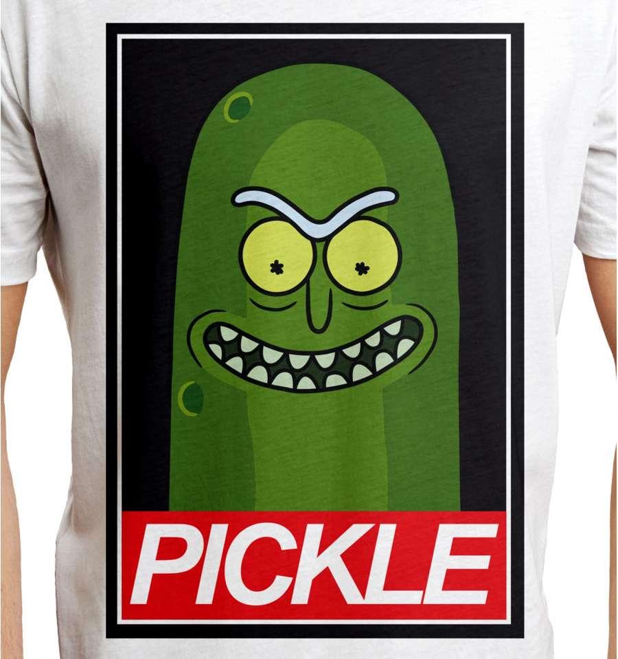 RICK & MORTY - T-Shirt Pickle Face (S) : ShopForGeek.com: T-Shirt ...