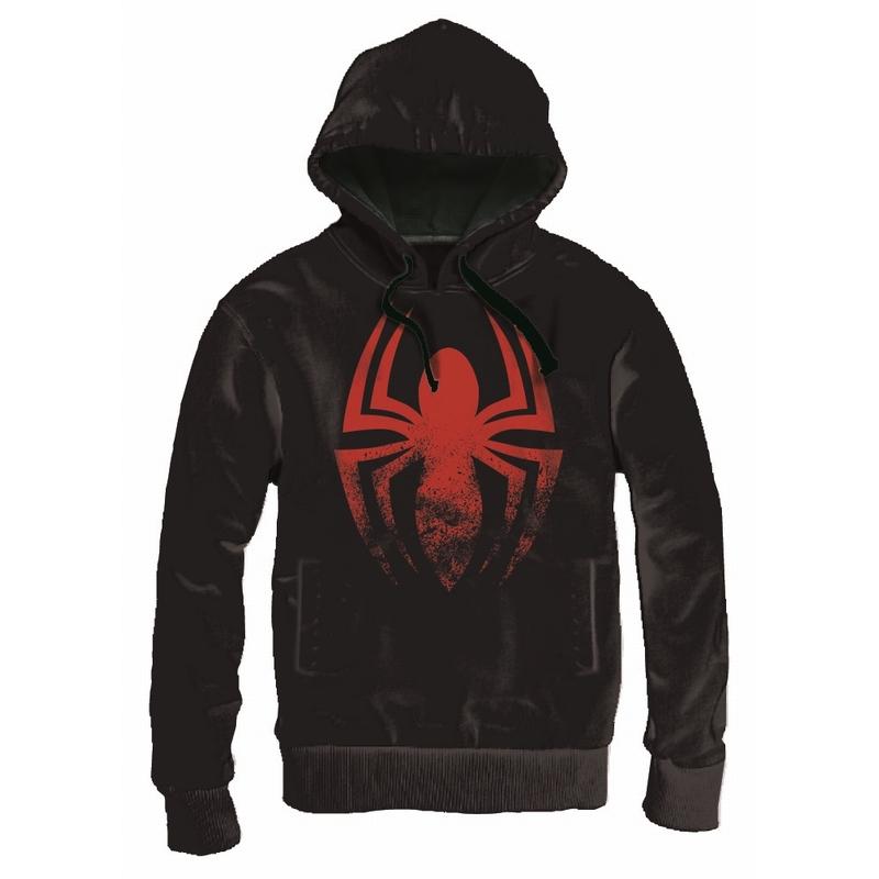 SPIDERMAN - Sweat Logo (S) : ShopForGeek.com: Hooded jumper Cotton ...