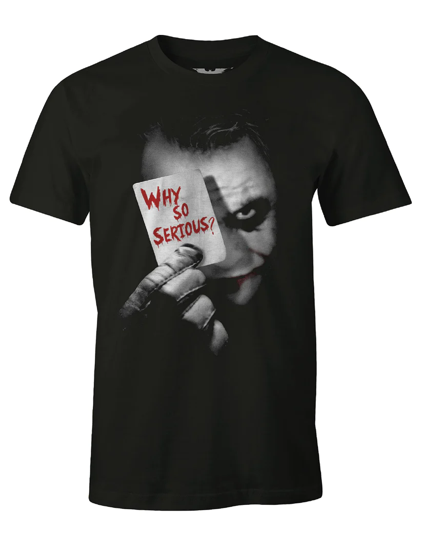 BATMAN - T-Shirt Joker Why so Serious (L) : ShopForGeek.com: Camiseta Cotton Division DC Comics
