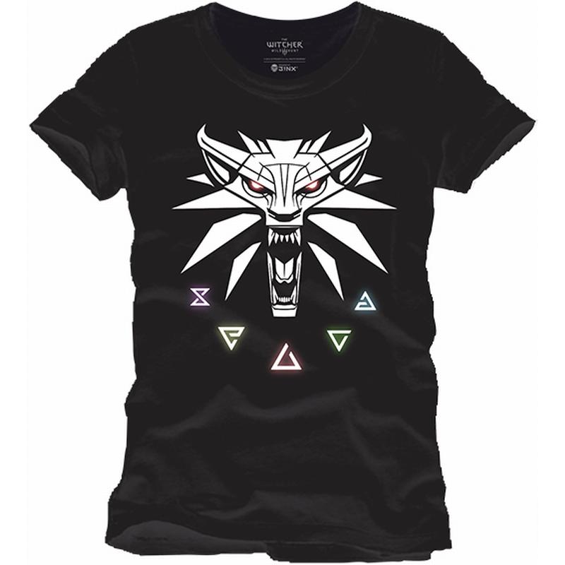 THE WITCHER - T-Shirt Symbol (M) : ShopForGeek.com: T-Shirt Cotton ...