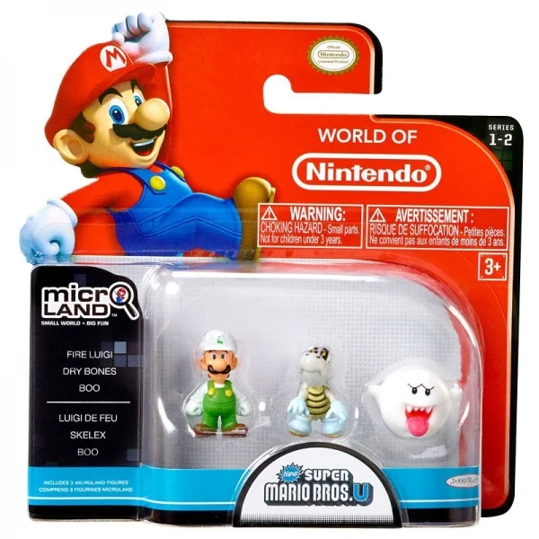 NINTENDO - Micro Figurines - Fire Luigi / Dry Bones / Boo : ShopForGeek ...