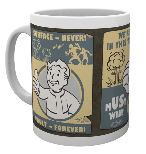 FALLOUT 4 - Mug - 300 ml - Vault Poster : ShopForGeek.com: Mug GB Eye ...