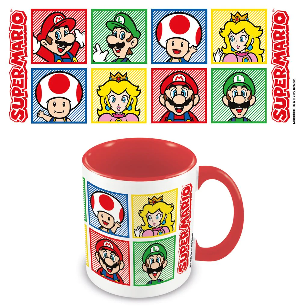 SUPER MARIO - 4 Colour - Coloured Inner Mug 315ml : ShopForGeek.com ...