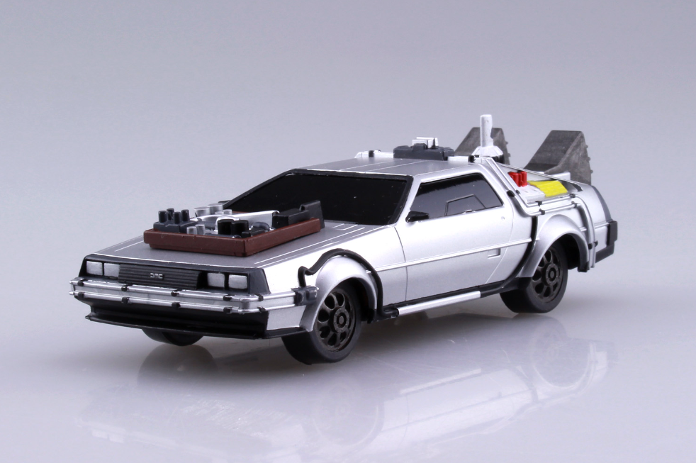 BACK TO THE FUTURE 3 - Delorean - Model Kit 1/43 10cm : ShopForGeek.com ...