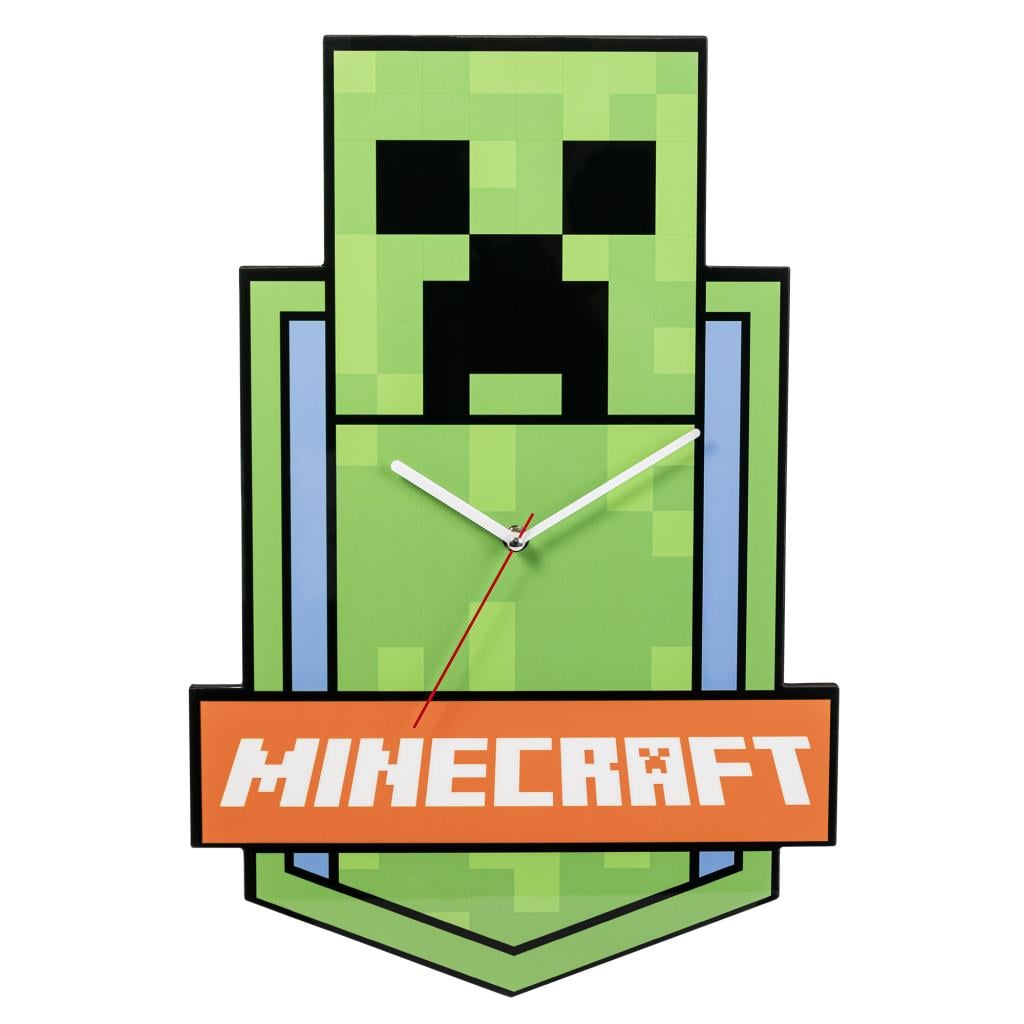 MINECRAFT - Creeper - Wall Clock 21inch : ShopForGeek.com: Reloj ...