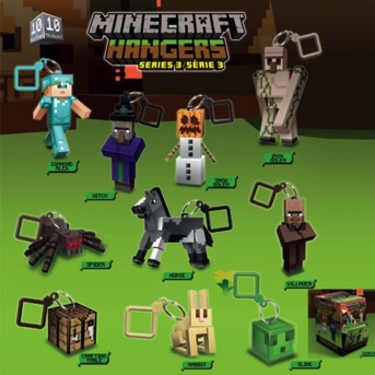 MINECRAFT - Display 24 Keychains Figure 6Cm - Wave 3 : ShopForGeek.com ...