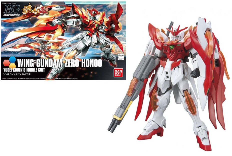 GUNDAM - HGBF Wing Gundam Zero Honoo 1/144 - Model Kit : ShopForGeek ...