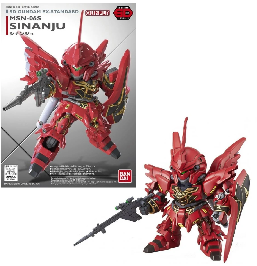 GUNDAM - SD Gundam Ex-Standard 013 Sinanju - Model Kit 8cm ...