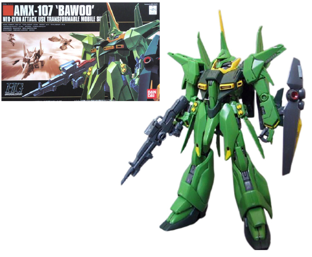 GUNDAM - HG 1/144 AMX-107 Bawoo Neo-Zeon Attack - Model Kit : ShopForGeek.com: Model Kit Bandai ...