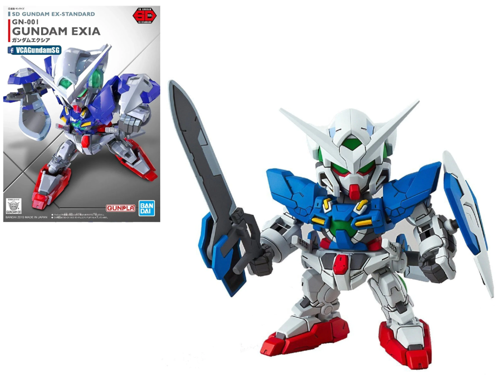 GUNDAM - SD Gundam Ex-Standard 003 Gundam Exia - Model Kit 8cm ...