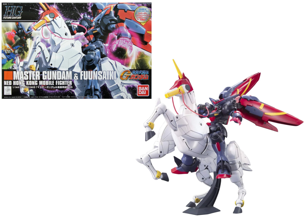 GUNDAM - 1/144 HGFC Master Gundam & Fuunsaiki - Model Kit 13cm ...