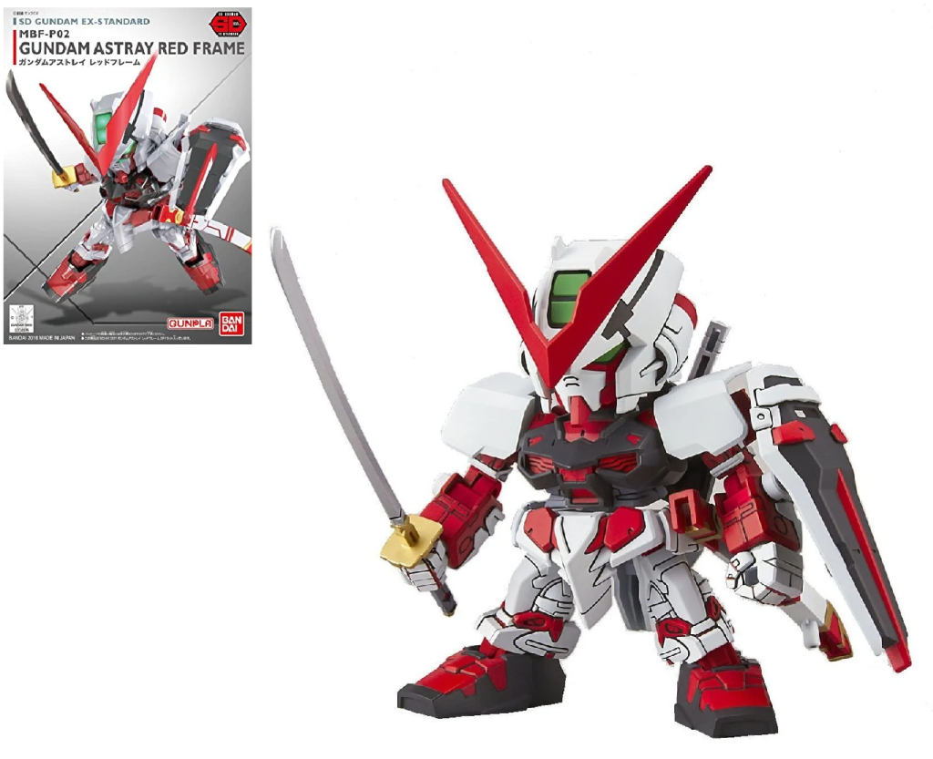 GUNDAM - SD Gundam Ex-Standard 007 Astray Red Frame - Model Kit 8cm ...