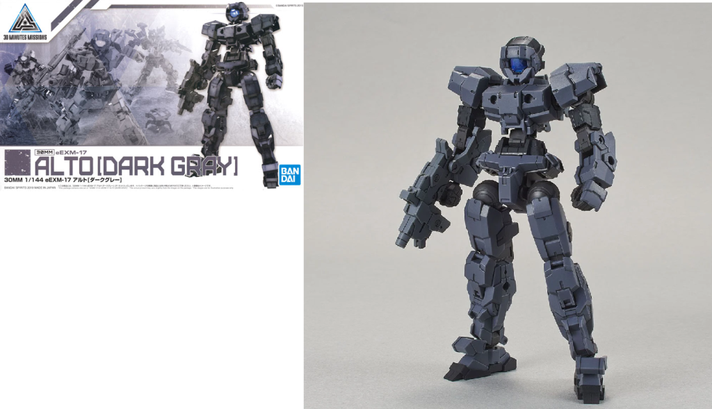 GUNDAM - 30MM eEXM-17 Alto Dark Gray - Model Kitt : ShopForGeek.com ...