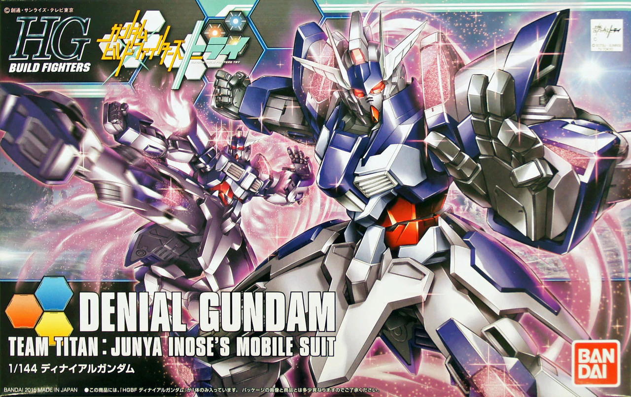 GUNDAM - HGBF 1/144 Denial Gundam Team Titan Junya Inose's - Model Kit ...
