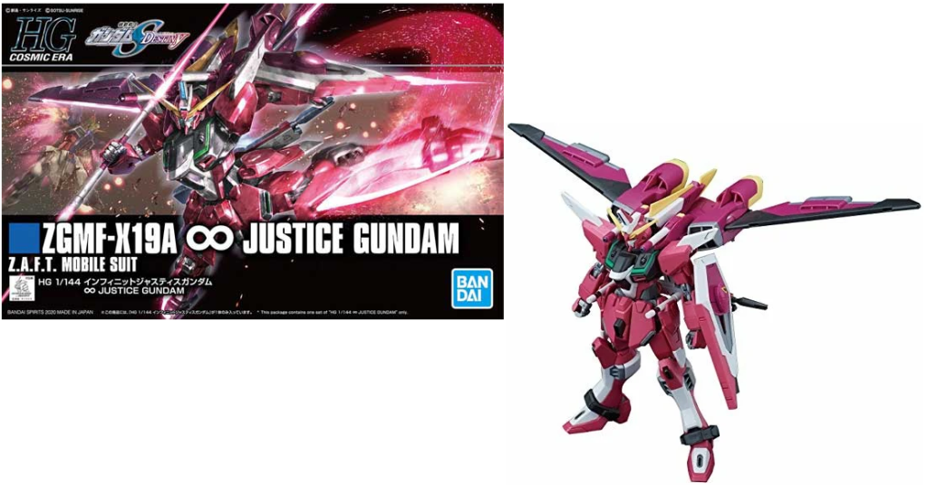 GUNDAM - HG 1/144 ZGMF-X19A Infinity Justice Gundam - Model Kit ...