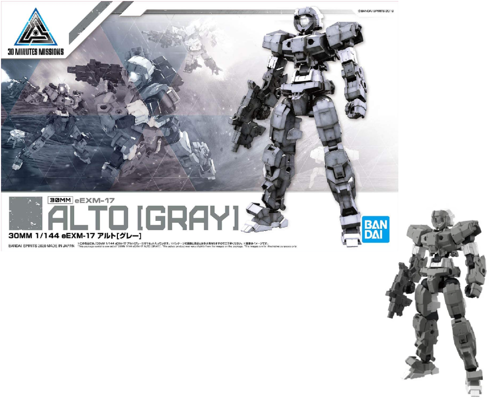 GUNDAM - 30MM eEXM-17 Alto Gray - Model Kit : ShopForGeek.com: Model ...