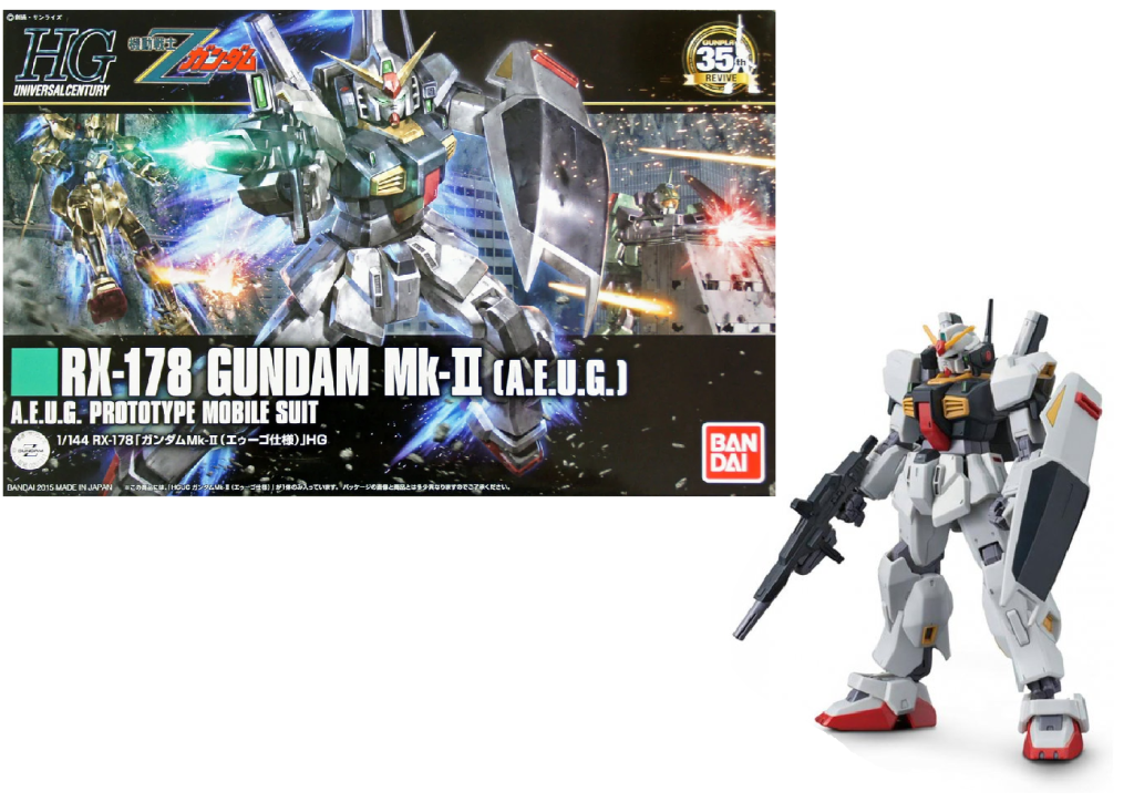GUNDAM - 1/144 HGUC RX-178 Gundam MK-II AEUG - Model Kit 13cm ...