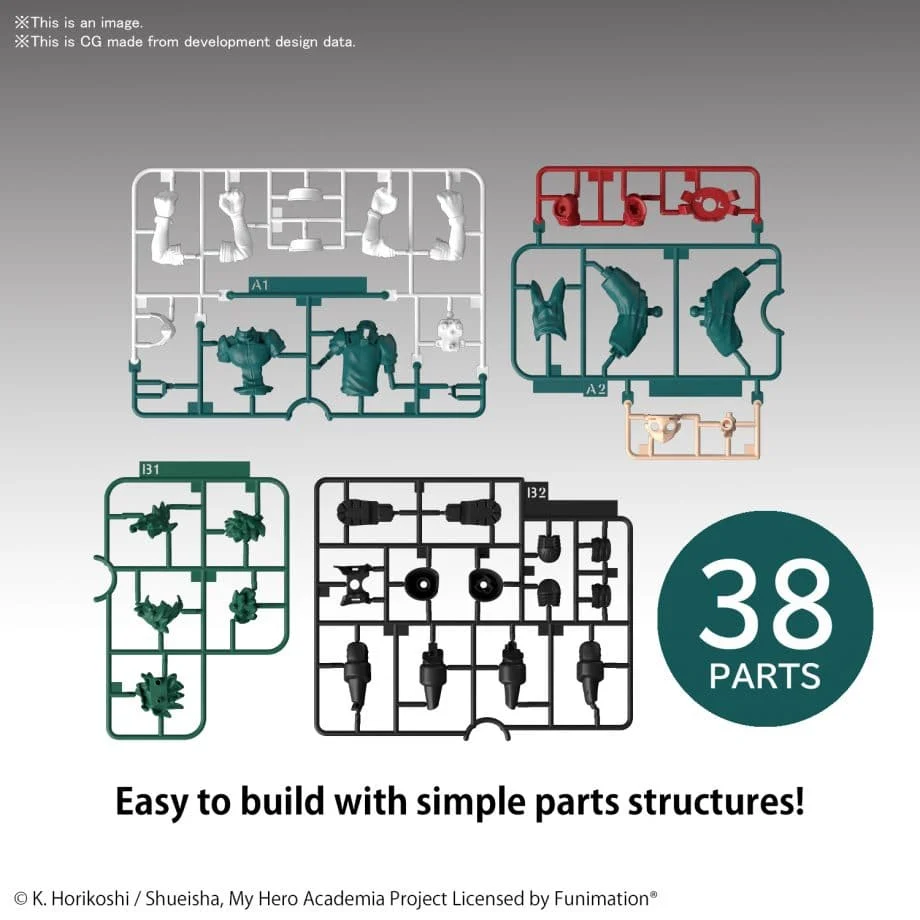 MY HERO ACADEMIA - EG Izuku Midoriya - Model Kit 14cm : ShopForGeek.com ...