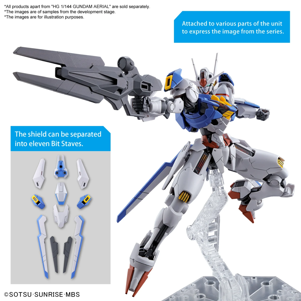 GUNDAM - HG 1/144 Gundam Aerial - Model Kit : ShopForGeek.com: Model ...
