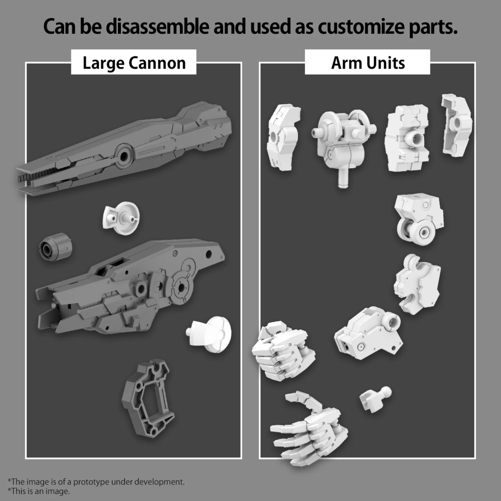 30MM - 1/144 Option Parts Set 11 (Large Cannon/Arm Unit) - Model Kit ...