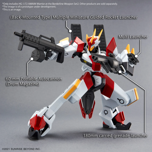 AMAIM -HG 1/72 AMAIM Warrior at the borderline Weapon Set 2 -Model Kit ...