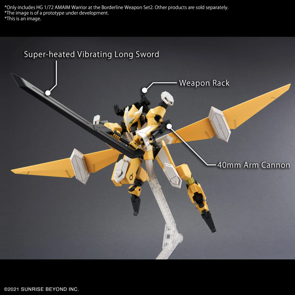 AMAIM -HG 1/72 AMAIM Warrior at the borderline Weapon Set 2 -Model Kit ...