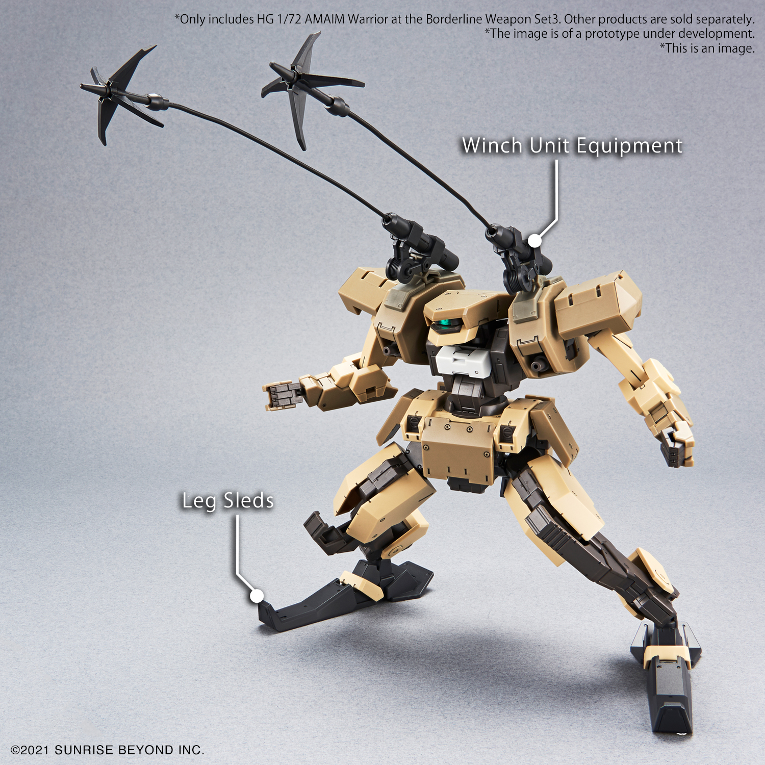 AMAIM -HG 1/72 AMAIM Warrior at the Borderline Weapon Set 3 -Model Kit ...