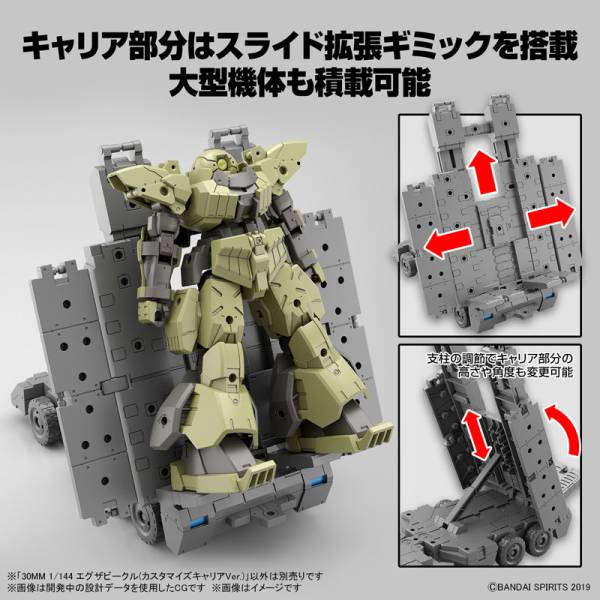 30MM - 1/144 Extended Armament Vehicle (Customize Carrier) - Model Kit ...
