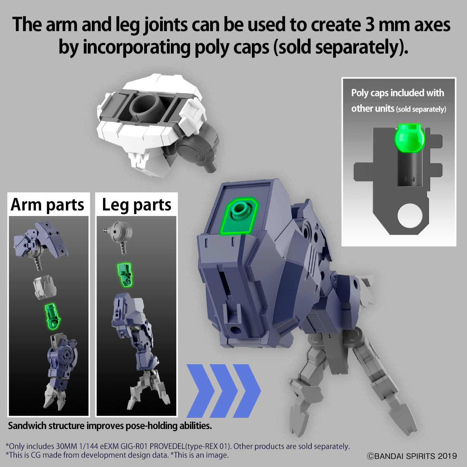 30MM - 1/144 eEXM GIG-R01 PROVEDEL (Type-REX 01) - Model Kit ...