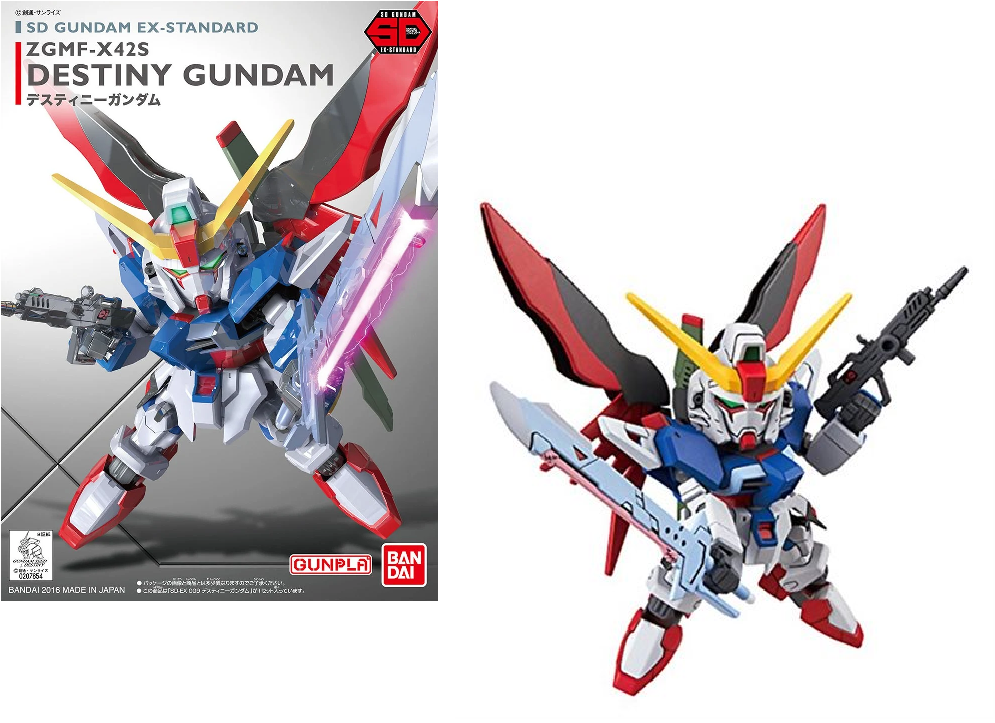 GUNDAM - SD Gundam Ex-Standard Destiny Gundam - Model Kit : ShopForGeek.com: Model Kit Bandai ...