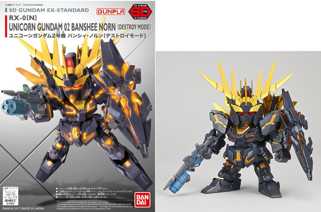 GUNDAM -EX-Standard 015 Unicorn 02 Banshee Norn (Destroy M.)-Model Kit ...