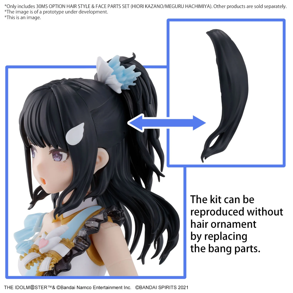 THE IDOLMASTER - 30MS Option Hair Style & Face Parts Set - Model Kit ...