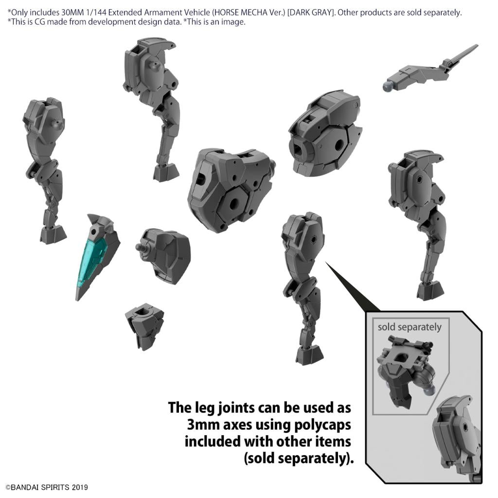 30MM - 1/144 Extended Armament Vehicule (Horse Mecha) Dark - Model Kit ...