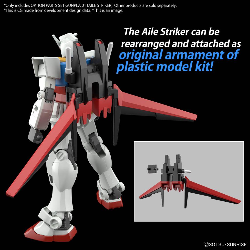 GUNDAM - Option Parts Set Gunpla 01 (Aile Striker) - Model Kit ...
