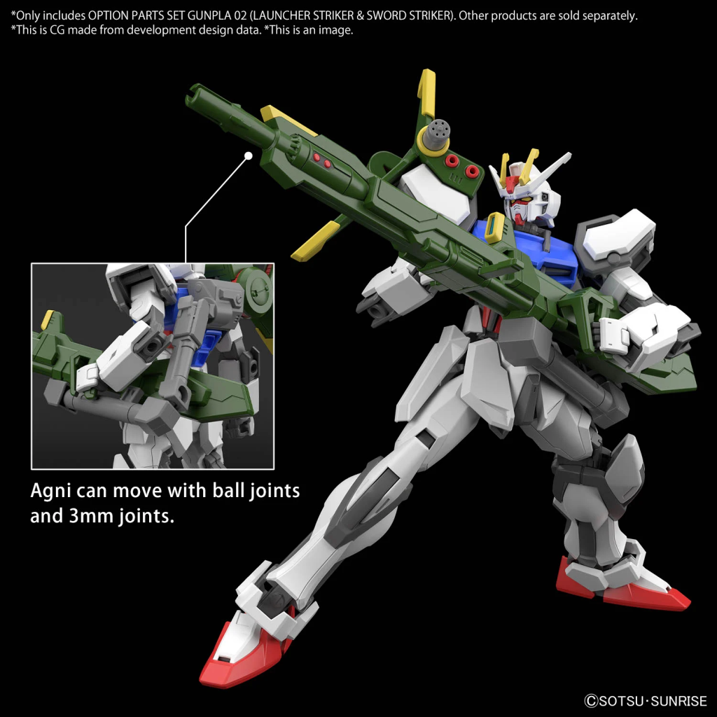GUNDAM - Option Parts Set Gunpla 2 (Launcher/Sword Striker) -Model Kit ...