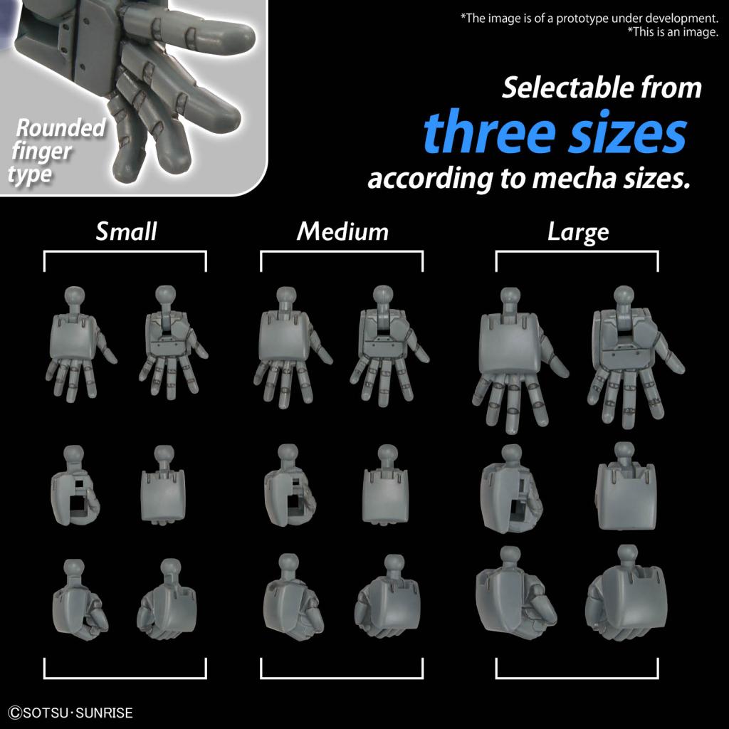 GUNDAM - Option Parts Set Gunpla 4 (Build Hands Round) - Model Kit ...