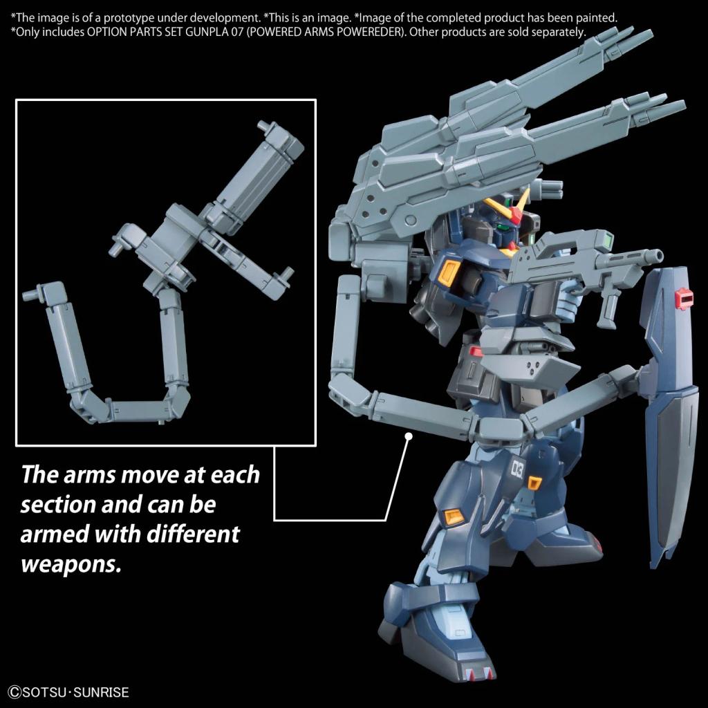 GUNDAM -Option Parts Set Gunpla 07 (Powered Arms Powereder) -Model Kit ...