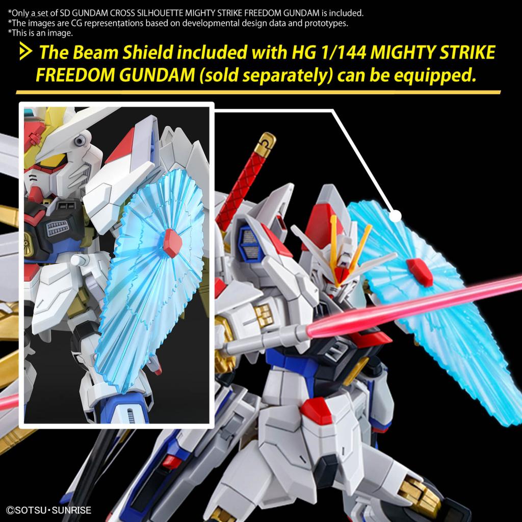 GUNDAM - SD Gundam Cross Silhouette Mighty Strike Freedom - Model Kit ...