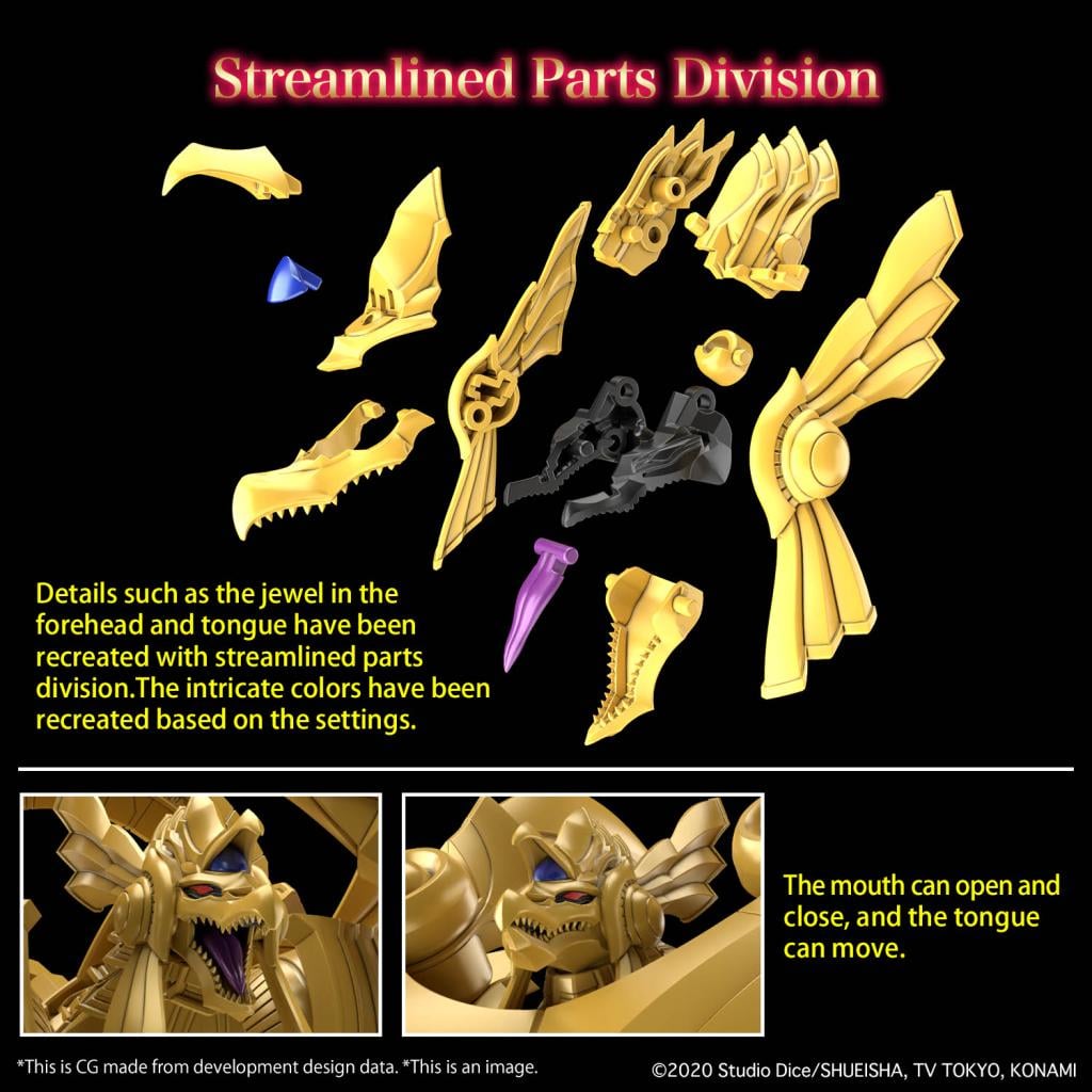 YU-GI-OH! -Figure-rise stand. Amplified Winged dragon of Ra -Model Kit ...