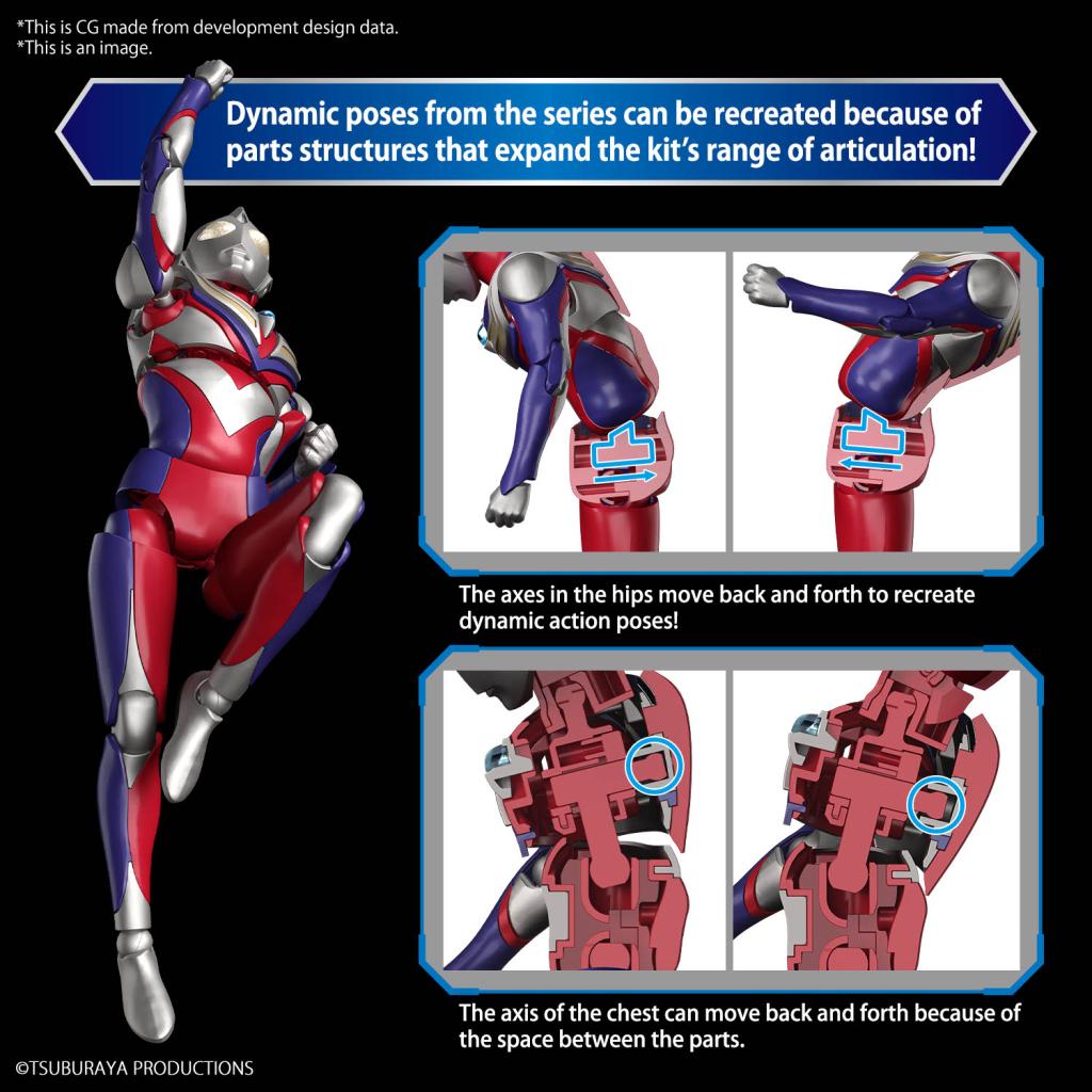 ULTRAMAN - Figure-rise standard Ultraman Tiga Multi Type - Model Kit ...