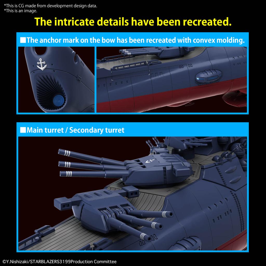 YAMATO - 1/1000 Space Battleshipp Yamato 3199 - Model Kit : ShopForGeek.com: Model Kit Bandai ...