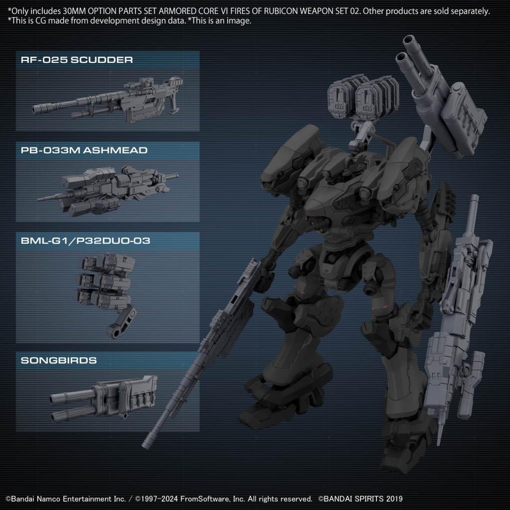 30MM - Option parts set Armored Core VI Weapon set 02 - Model Kit ...