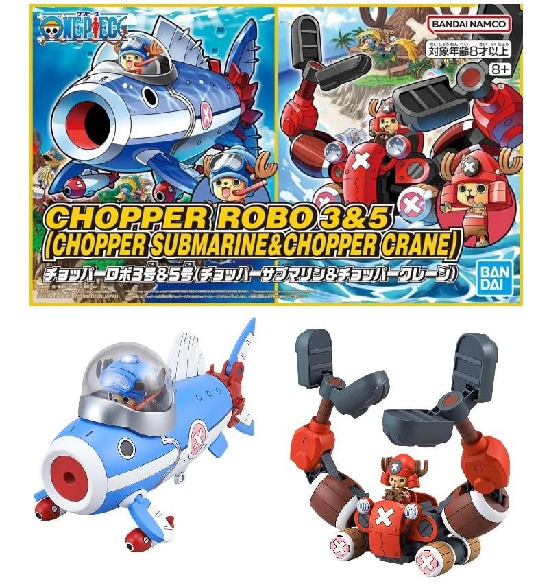 ONE PIECE - Chopper Robot 3&5 (Chopper Submarine & Crane) -Model Kit ...