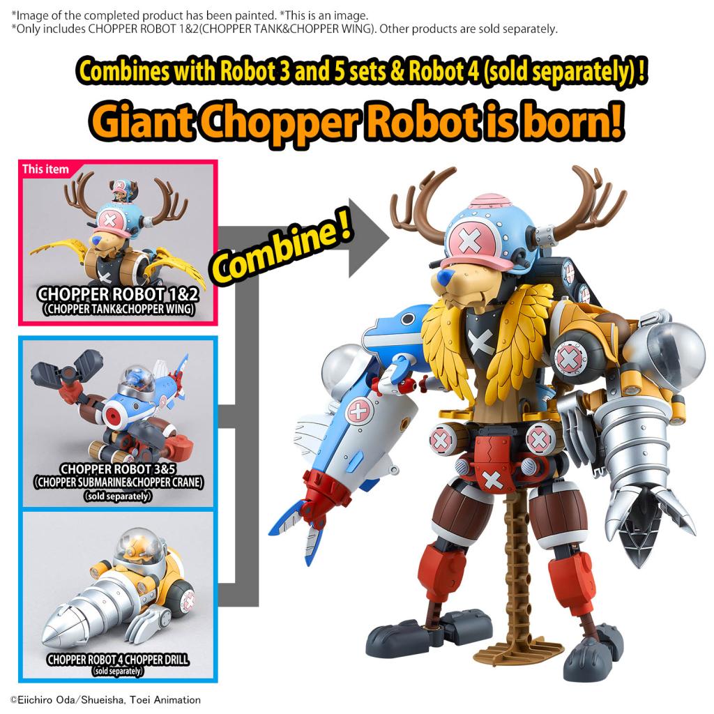 ONE PIECE - Chopper Robot 1&2 (Chopper Tank & Chopper Wing) -Model Kit : ShopForGeek.com: Model ...