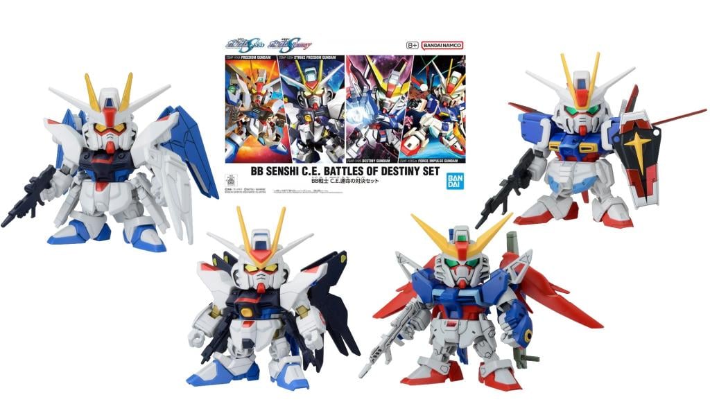 GUNDAM - BB Senshi C.E. Battle of destiny set - Model Kit : ShopForGeek.com: Model Kit Bandai ...