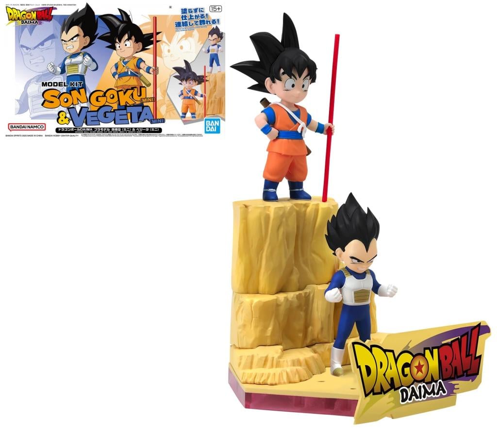 DRAGON BALL DAIMA - Son Goku (Mini) & Vegeta (Mini) - Model Kit ...