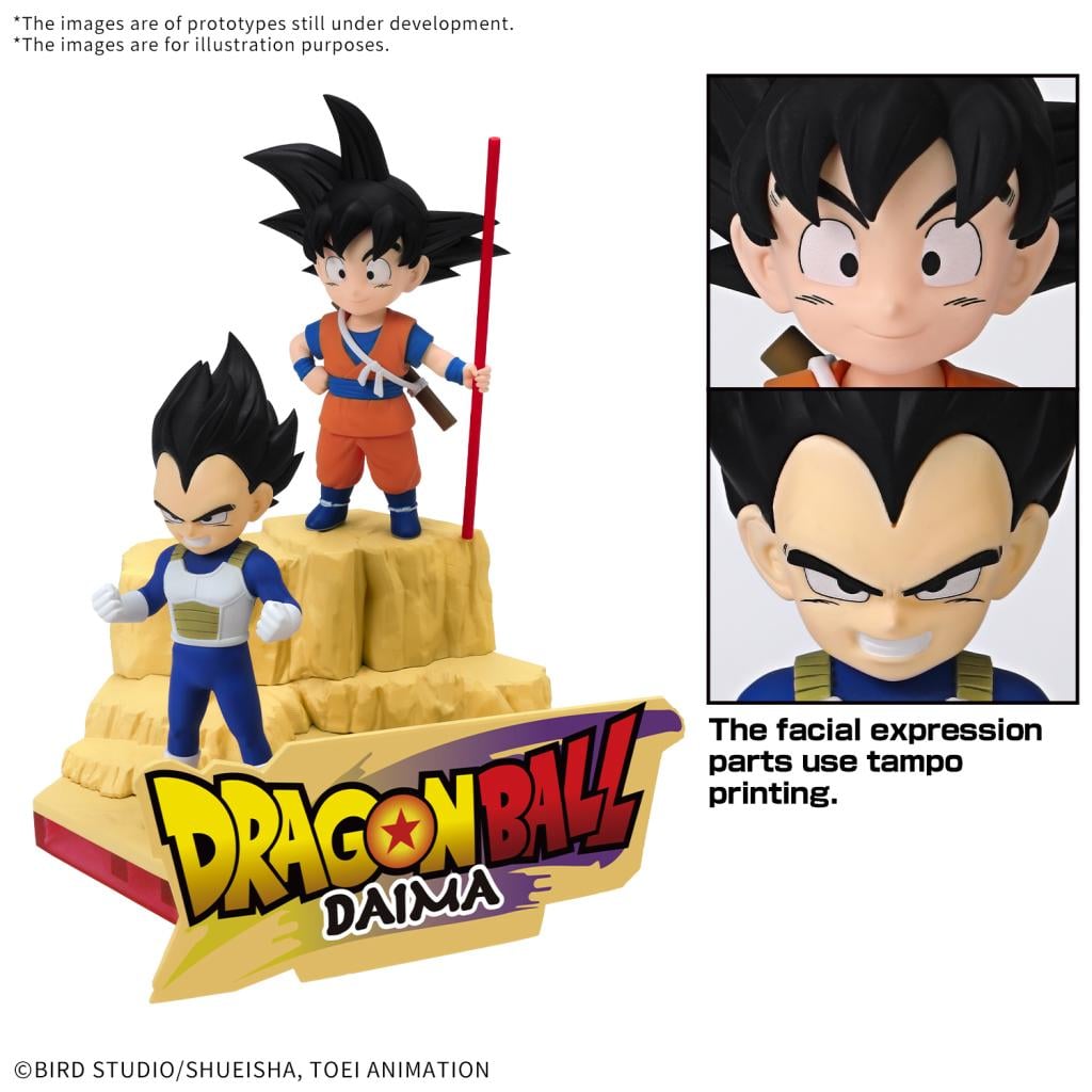DRAGON BALL DAIMA - Son Goku (Mini) & Vegeta (Mini) - Model Kit ...